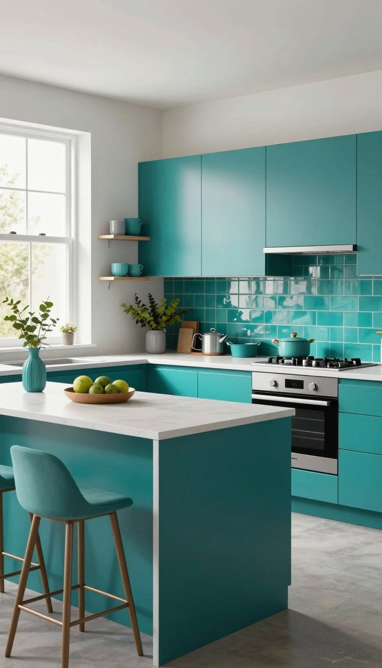 12 Teal Kitchen Designs That Add Color Without Overwhelming | My Home Dec