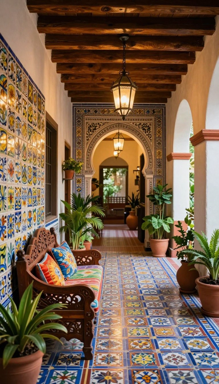 Beautiful Mexican Hallway Design Ideas Full of Character | My Home Dec